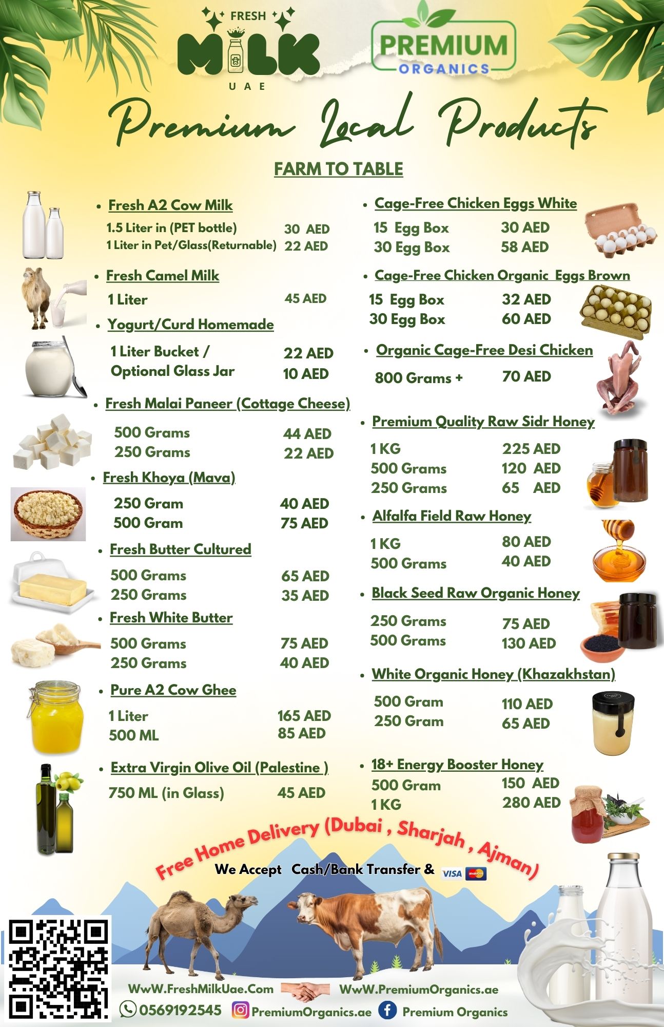 Fresh Milk in UAE – Organic & Farm-Fresh Dairy Delivered
